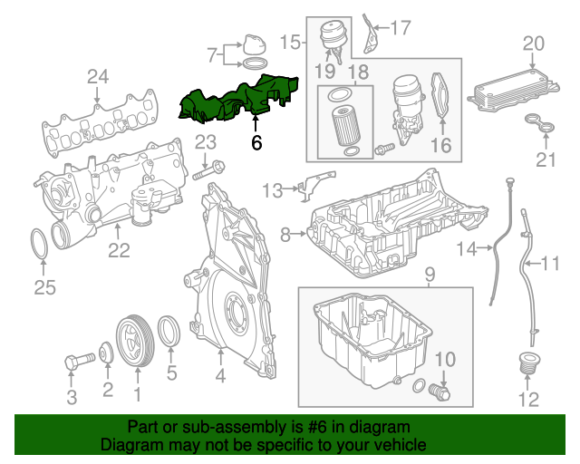 2010-2018 Mercedes-Benz Valve Cover 642-016-26-24 | MB OEM Parts