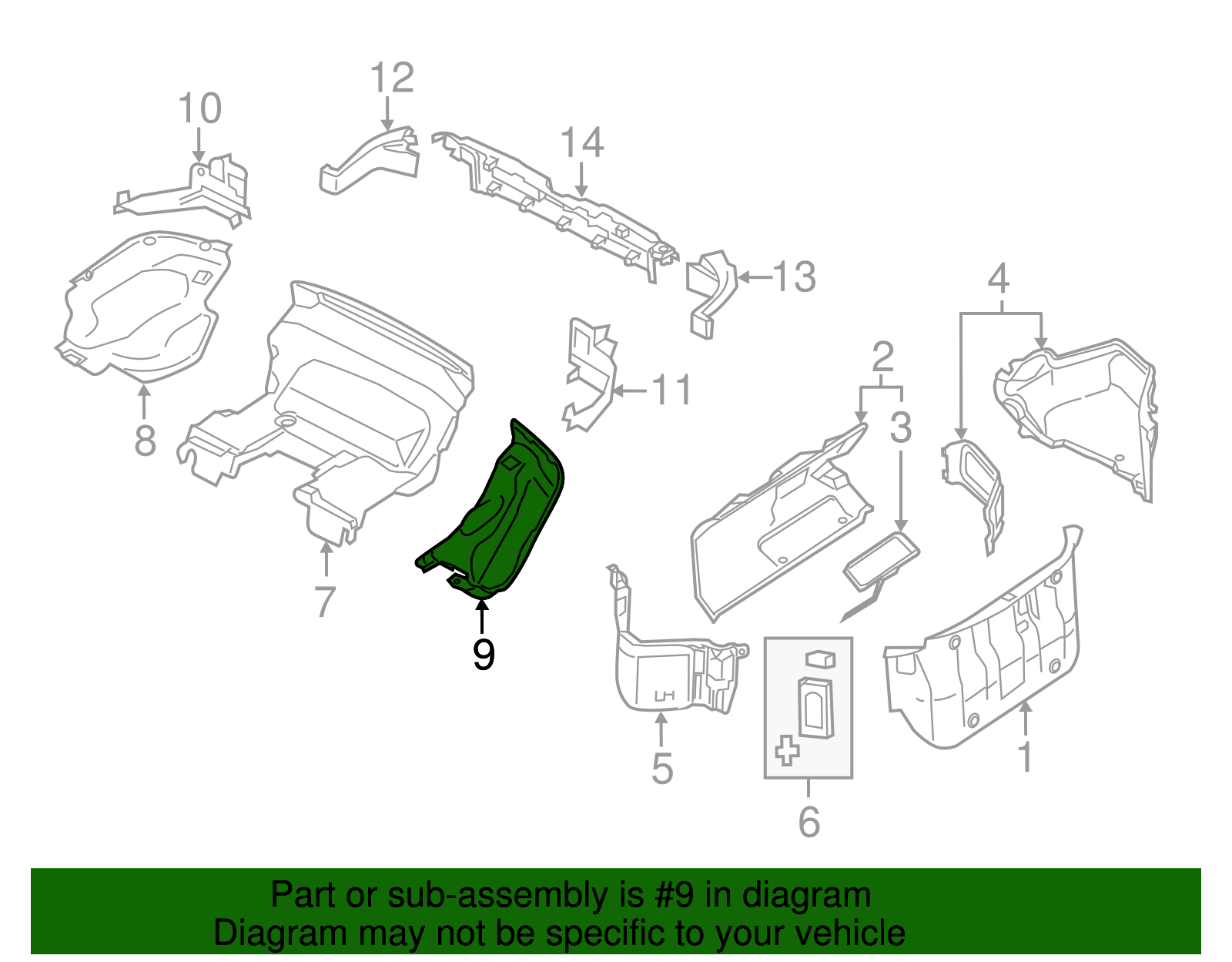 N248-68-330B - Side Shelf 2018-2024 Mazda MX-5 Miata | Florida Mazda Parts