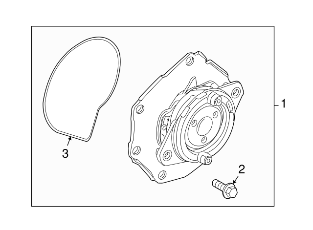 LR006861 - 2008-2012 Land Rover LR2 Water Pump Assembly 3.2L - Land ...