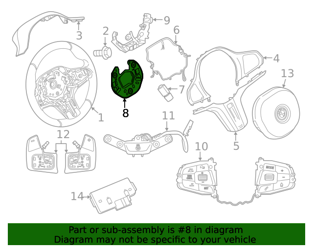 61319882774 - 2020-2021 BMW Horn Contact (61-31-9-882-774) | BMW of ...