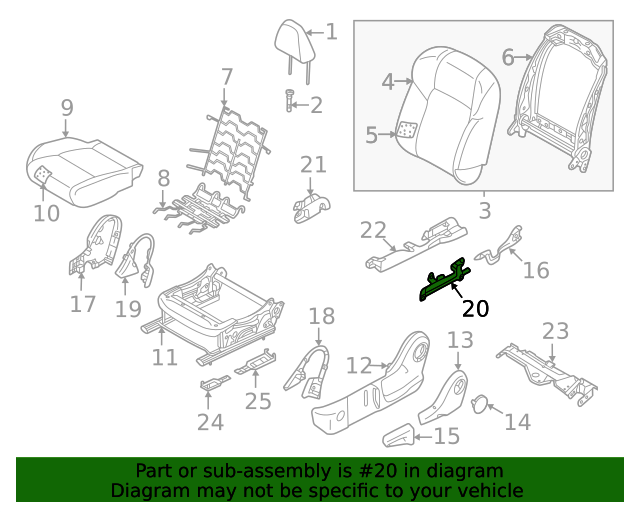 87561-6RA0A - Side Bracket 2021-2023 Nissan Rogue | Group 1 Auto Parts