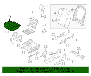 87370-6RA0B - Cushion Cover - 2021-2022 Nissan Rogue | Nissan OEM Parts ...