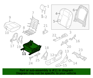2021-2022 Nissan Rogue Cushion Frame 87351-6RA0A | Temecula Nissan Parts