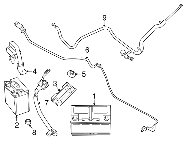 2016-2020 Mopar Vehicle Battery BBH6A001AA | TascaParts.com