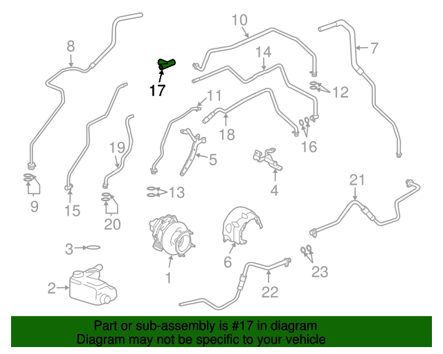 997-106-649-74 - Turbocharger Coolant Line Adapter 2007-2009 Porsche ...