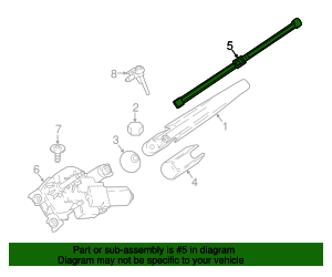 2018-2023 BMW X3 Back Glass Wiper Blade 61-62-7-407-273 | OEM Parts Online