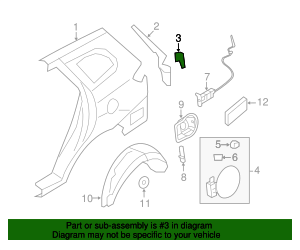 2007-2012 Hyundai Santa Fe Gusset 71540-2B200 | OEM Parts Online
