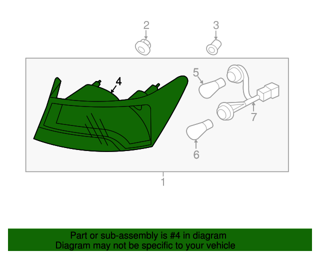 92412-1M510 - Lens & Housing 2010-2012 Kia Forte Koup | Kia.Parts Store