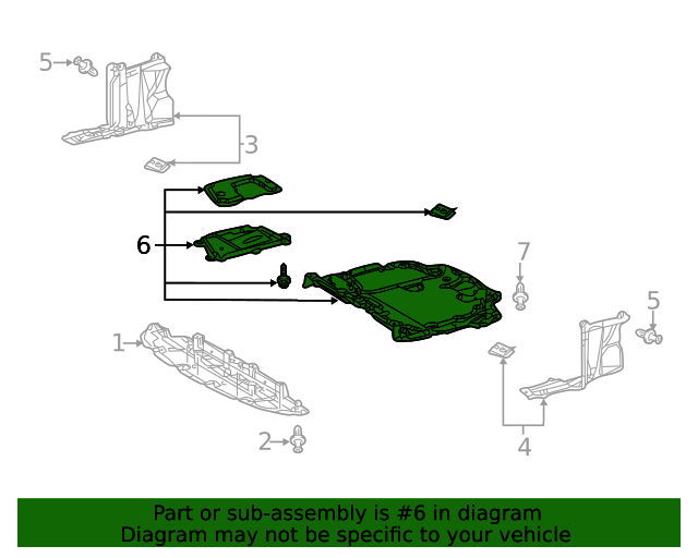 Lexus OEM Cover Assembly Engine U Part# 51410-76100 | OEM Vehicle Parts
