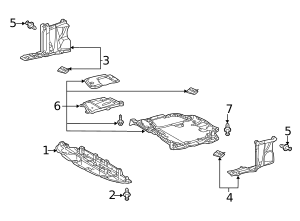 2019-2024 Lexus Under Cover 51420-76010 | OEM Parts Online