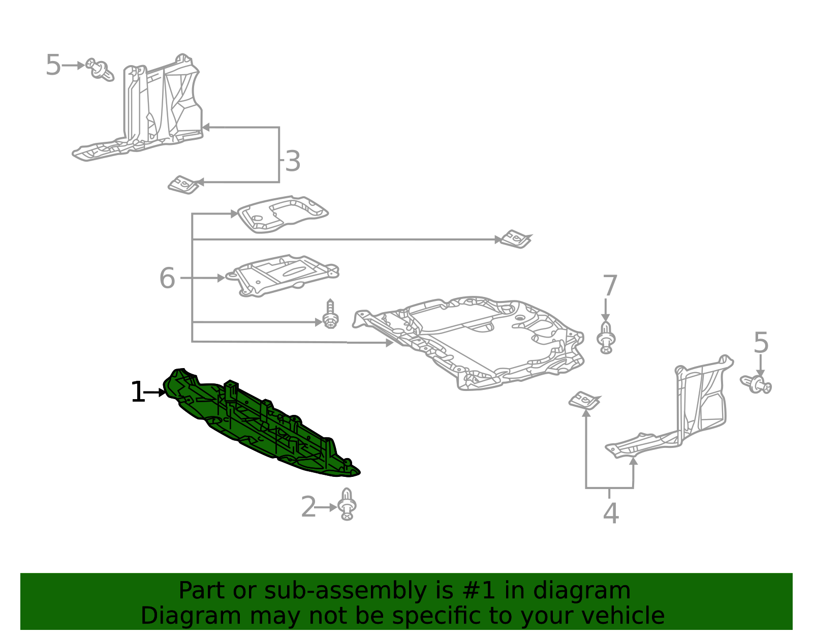 2019-2025 Lexus Under Cover 51420-76010 | Retail Performance Auto Parts