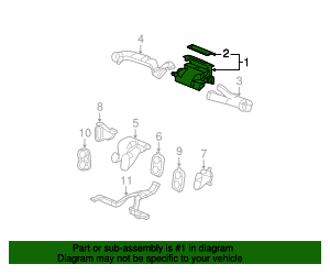 2004-2009 GM Air Distributor 15213429 | GMPartsDirect.com