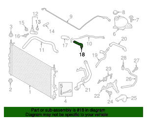 Ford BK3Z-8597-B - By-Pass Hose - 2015-2019 Ford | OEM Ford Parts ...