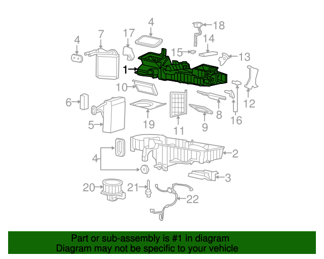 2004-2012 GM Upper Case 89018336 | TascaParts.com