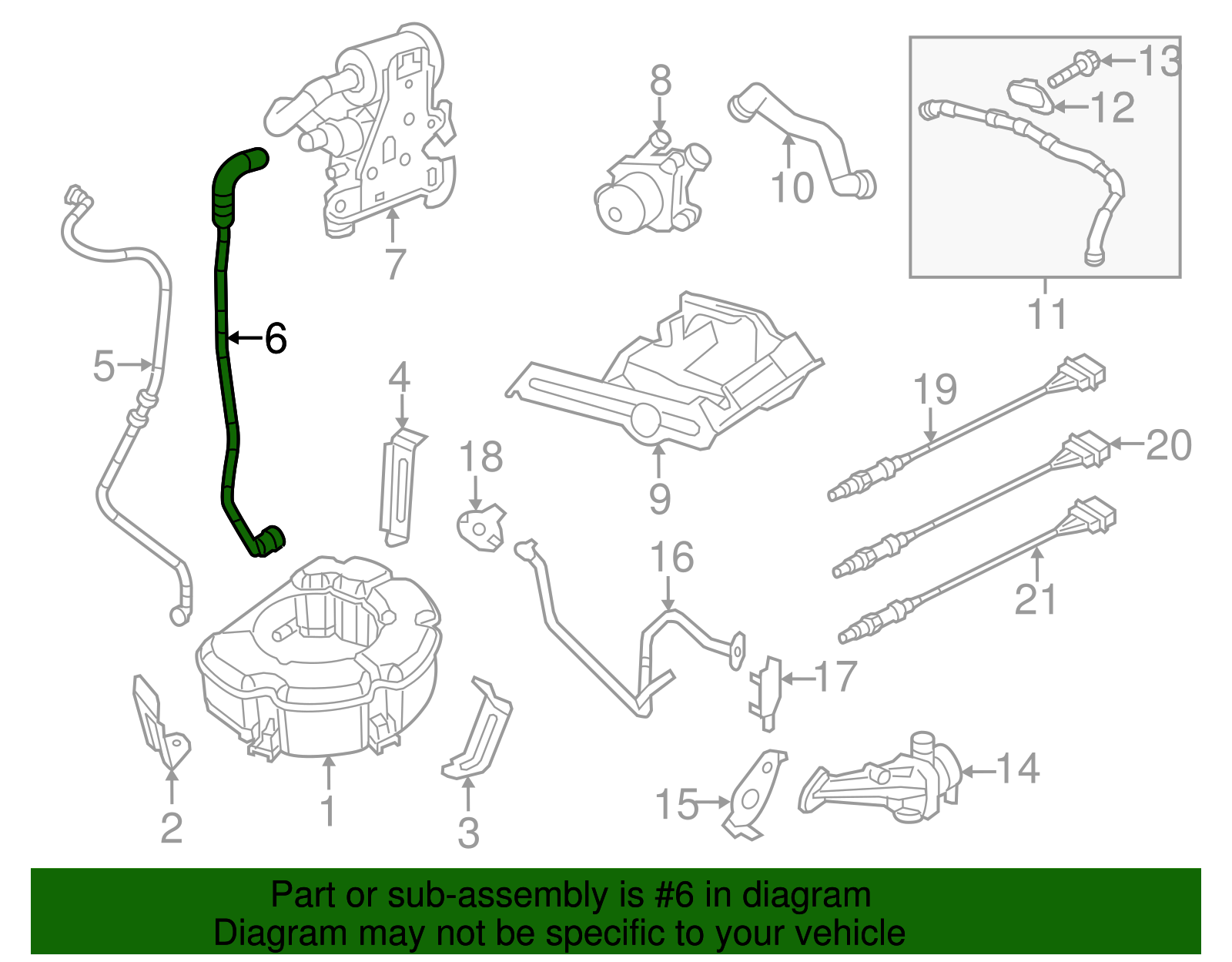 2011-2016 Volkswagen Jetta Breather Tube 5C0-201-160-A | OEM Parts Online
