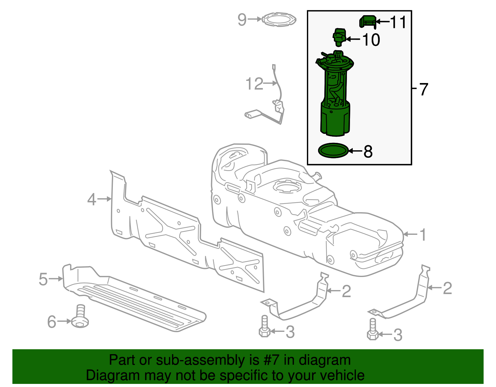 2014-2018 GM GM 13513408 Fuel Pump Module without Fuel Level Sensor ...