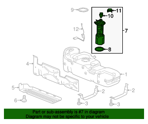 2014-2019 GM Fuel Pump Module without Fuel Level Sensor, with Seal ...