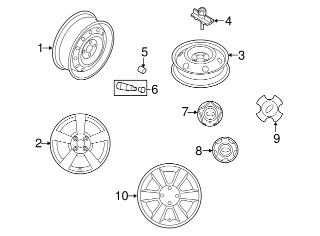 2008-2011 Kia Rio 2005-2011 Kia Rio Wheel Hub Cap OEM BRAND NEW Genuine ...