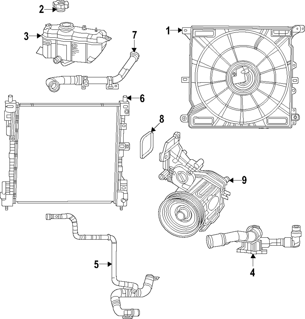 2022-2024 Jeep Grand Cherokee Hose 68542109AA | Mopar Parts Canada