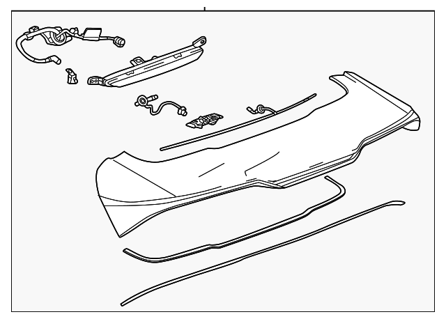 2022-2023 Chevrolet Bolt EUV Rear End Spoiler 42788634 | OEM Parts Online