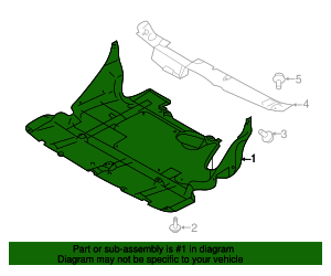 2017-2023 Subaru Impreza Splash Pan 56410FL00A | Subaru Online Parts