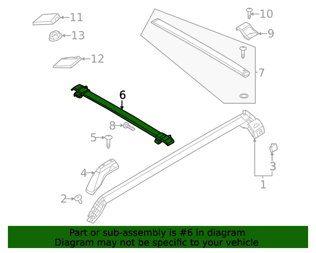 Genuine OEM Ford Part - Cross Bar M2DZ-7855106-AA | Genuine OEM Ford ...