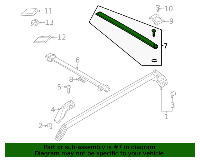 2021-2023 Ford Bronco Cross Bar M2DZ-7855107-AA | Varsity Ford