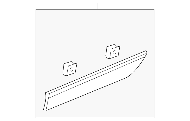 2017-2022 Cadillac XT5 Black Rear Driver Side Door Lower Molding ...