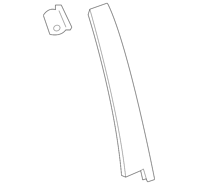 2017-2024 Cadillac XT5 Rear Driver Side Door Window Frame Front ...