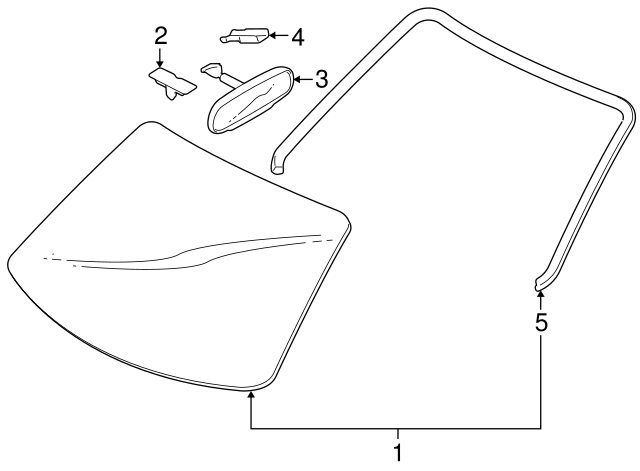 BP4K-69-220 - Mirror Inside 2004-2007 Mazda | Mazda Wholesale Direct