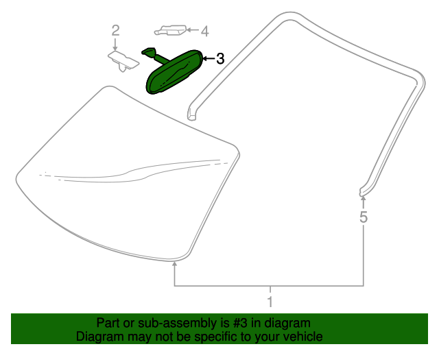 BP4K-69-220 - Mirror Inside 2004-2007 Mazda | Mazda Wholesale Direct