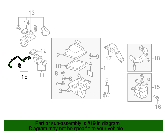 26710-3E510 - Breather Tube 2007-2010 Kia Rondo | Kia.Parts Store
