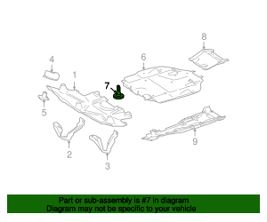 000-998-05-41 - Center Shield Buffer 2007-2012 Mercedes-Benz | Mercedes ...