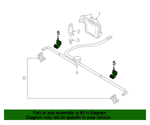 Genuine BMW 07-14-7-129-651 | Headlight Washer Hose Clamp | FREE ...