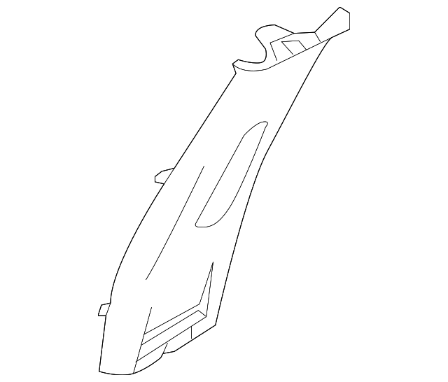 2012-2019 Nissan Versa Upper Center Pillar Trim 76913-3AN1A | QuirkParts