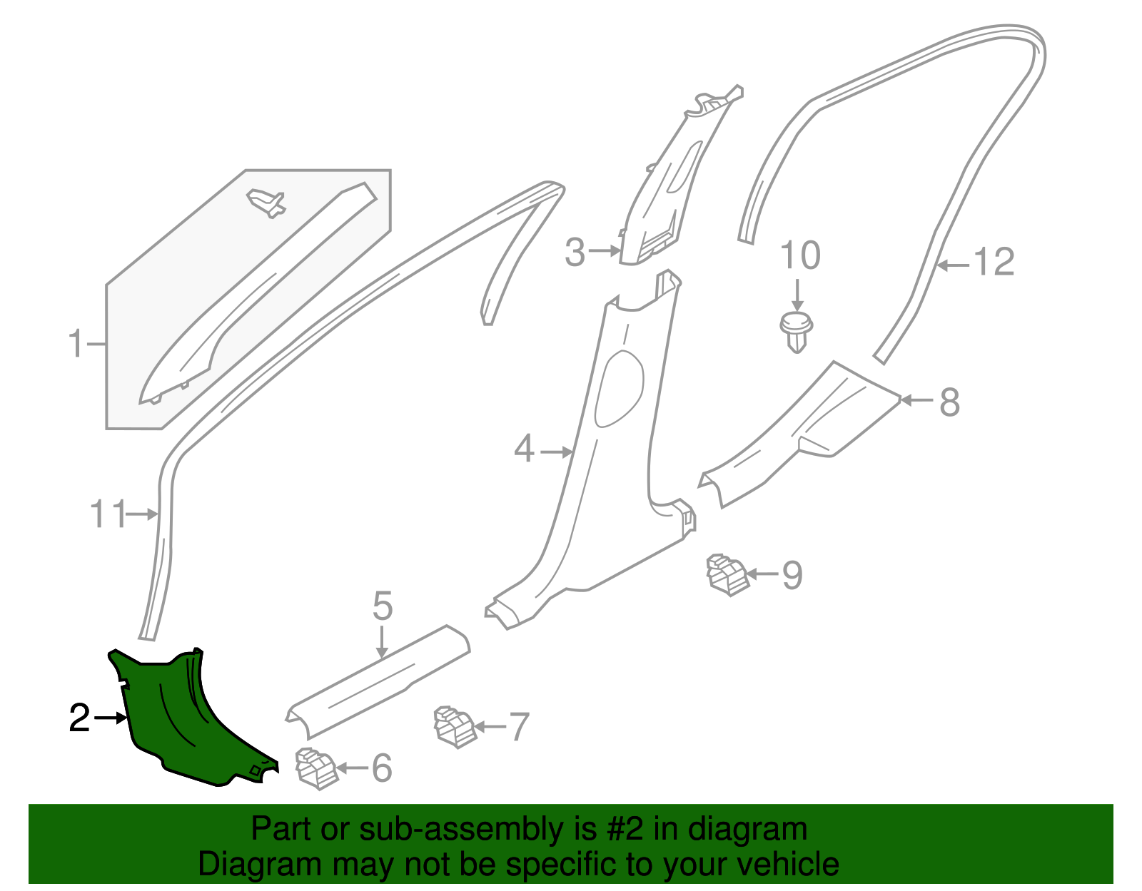 2015-2019 Nissan Versa Cowl Trim 66900-9KK1B | Ziegler Nissan of Orland ...