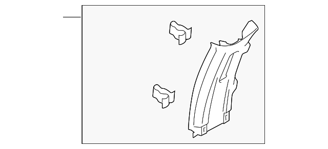 2017-2020 Ford Upper Center Pillar Trim HC3Z-2624347-AD | OEM Parts Online