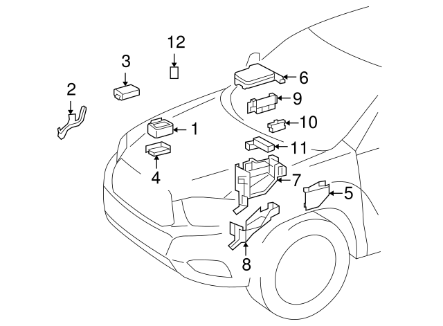 2010 Toyota Highlander Junction Block 82730-0E200 | OEM Parts Online