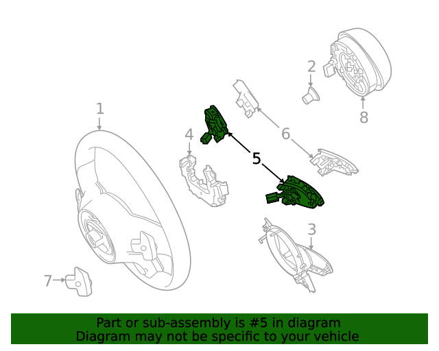 906-545-02-10 - Multi-Function Switch 2010-2022 Mercedes-Benz ...