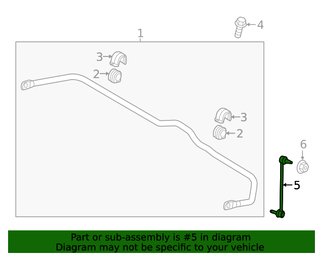 54830-C5000 - Stabilizer Link 2016-2024 Kia | Kia.Parts Store