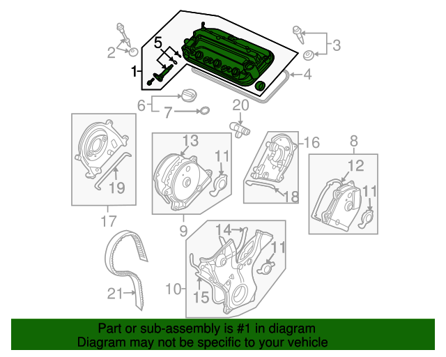 12310-5G0-A00 - Valve Cover 2013-2017 Honda | Honda Parts Online