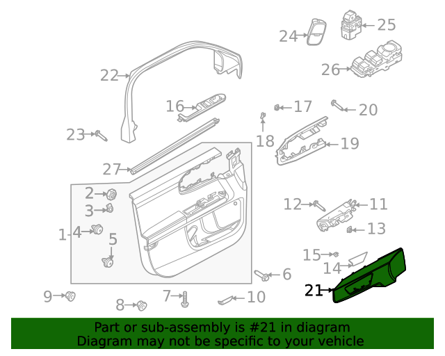 M1PZ-78239A00-AB - Trim Bezel - 2021-2023 Ford Bronco Sport | Lasco ...