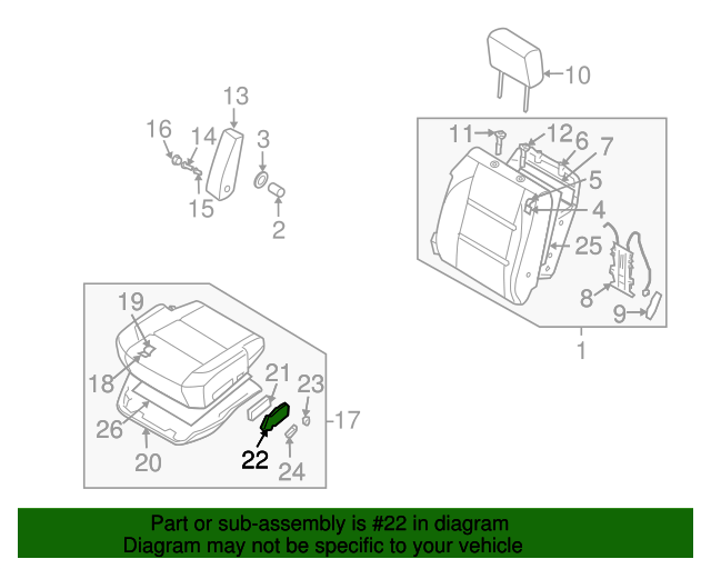 2004-2009 Nissan Seat Switch Escutcheon 82905-7S000 | OEM Parts Online