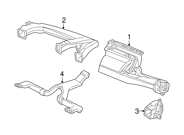 2000-2003 Chevrolet Impala HVAC Duct Adapter 10431538 | GMPartsDirect.com