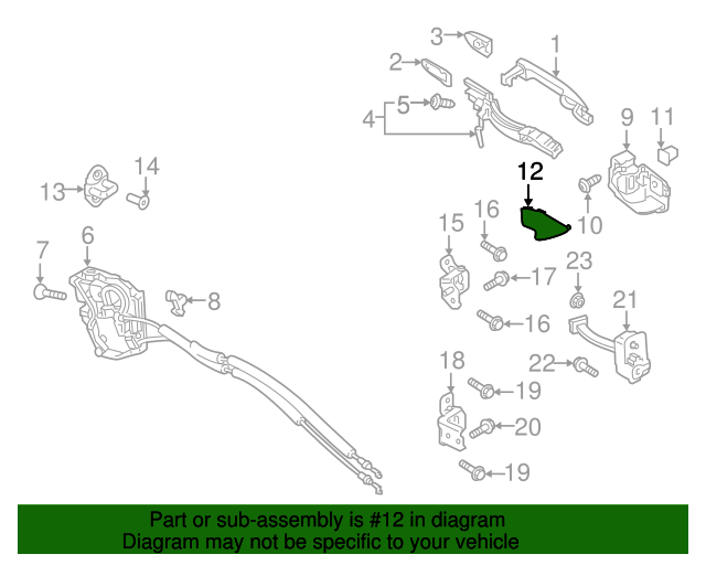 2013-2024 Mazda Door Trim Panel Cap KD45-59-334A-02 | Mazda-Parts