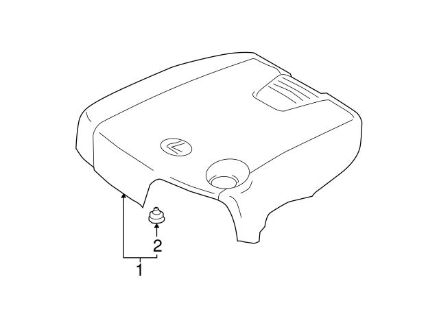 2007-2024 Lexus Engine Cover Grommet 90480-22024 | OEM Parts Online