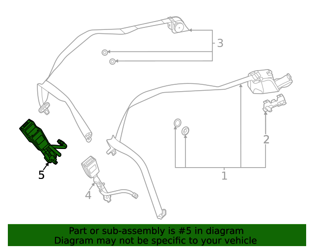 2020-2023 Mercedes-Benz Buckle 167-860-21-03-9051 | AutoNationParts.com