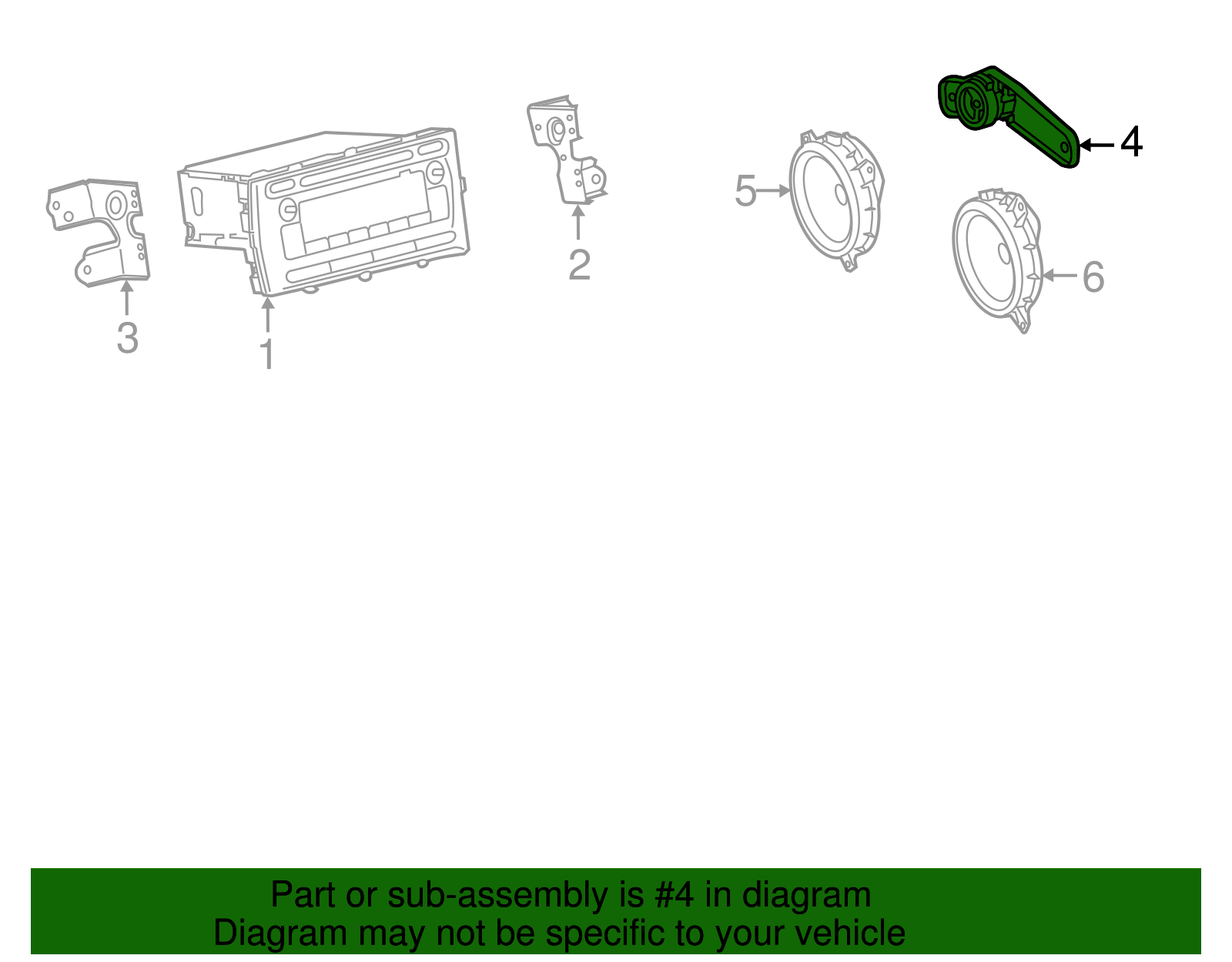 86150-52020 - Speaker 2012-2019 Toyota Prius C | AutoNation Parts