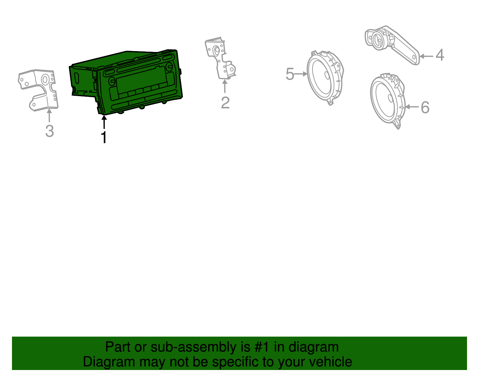 86140-52330 - Am/fm Cd 2016-2017 Toyota Prius C | AutoNation Parts