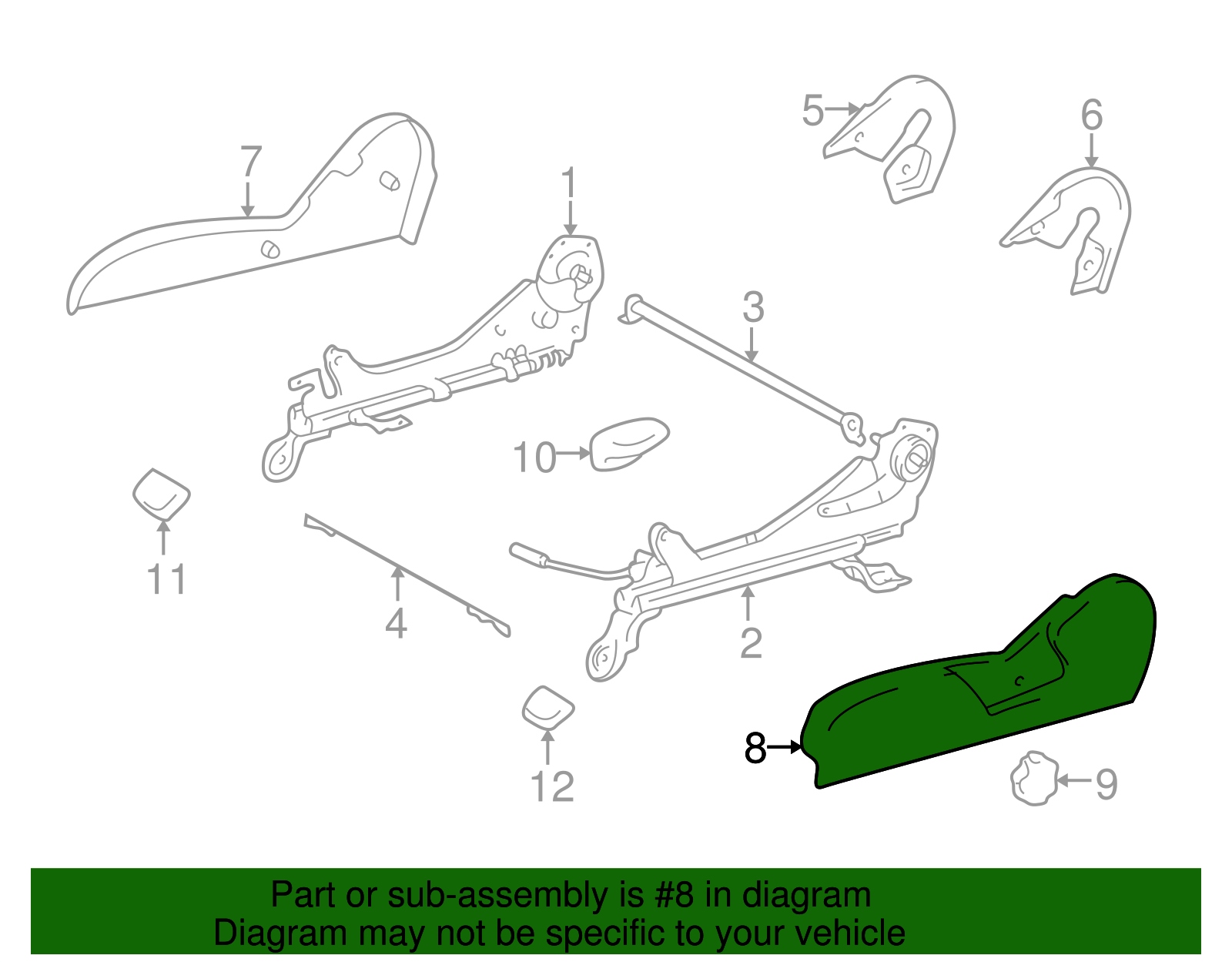 1996-2002 Toyota 4Runner 1996-2002 Toyota 4Runner - Seat Trim Panel ...